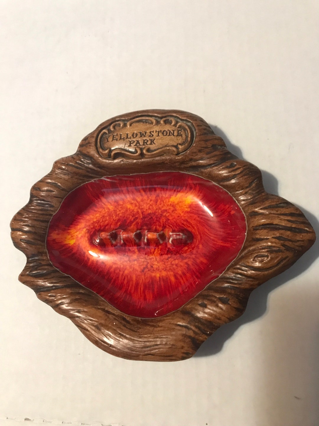 Vintage Treasure Craft Lava Ashtray From Yellowstone Park - Etsy