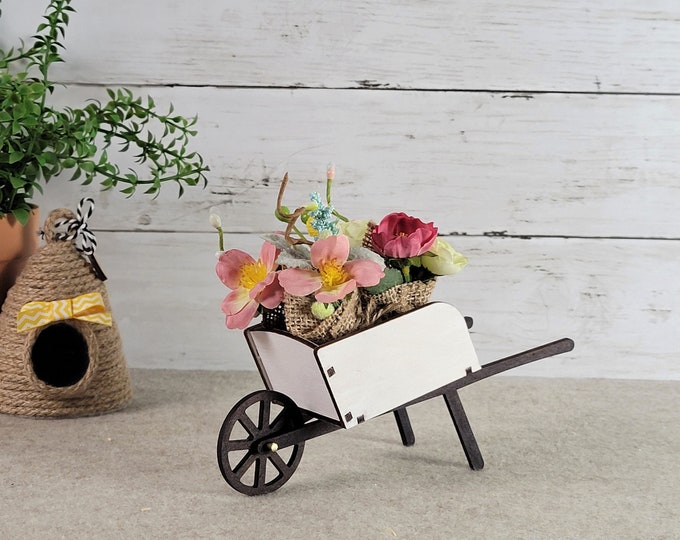 Mini Wheelbarrow Miniature Wheelbarrow Tiered Tray Wheelbarrow ...