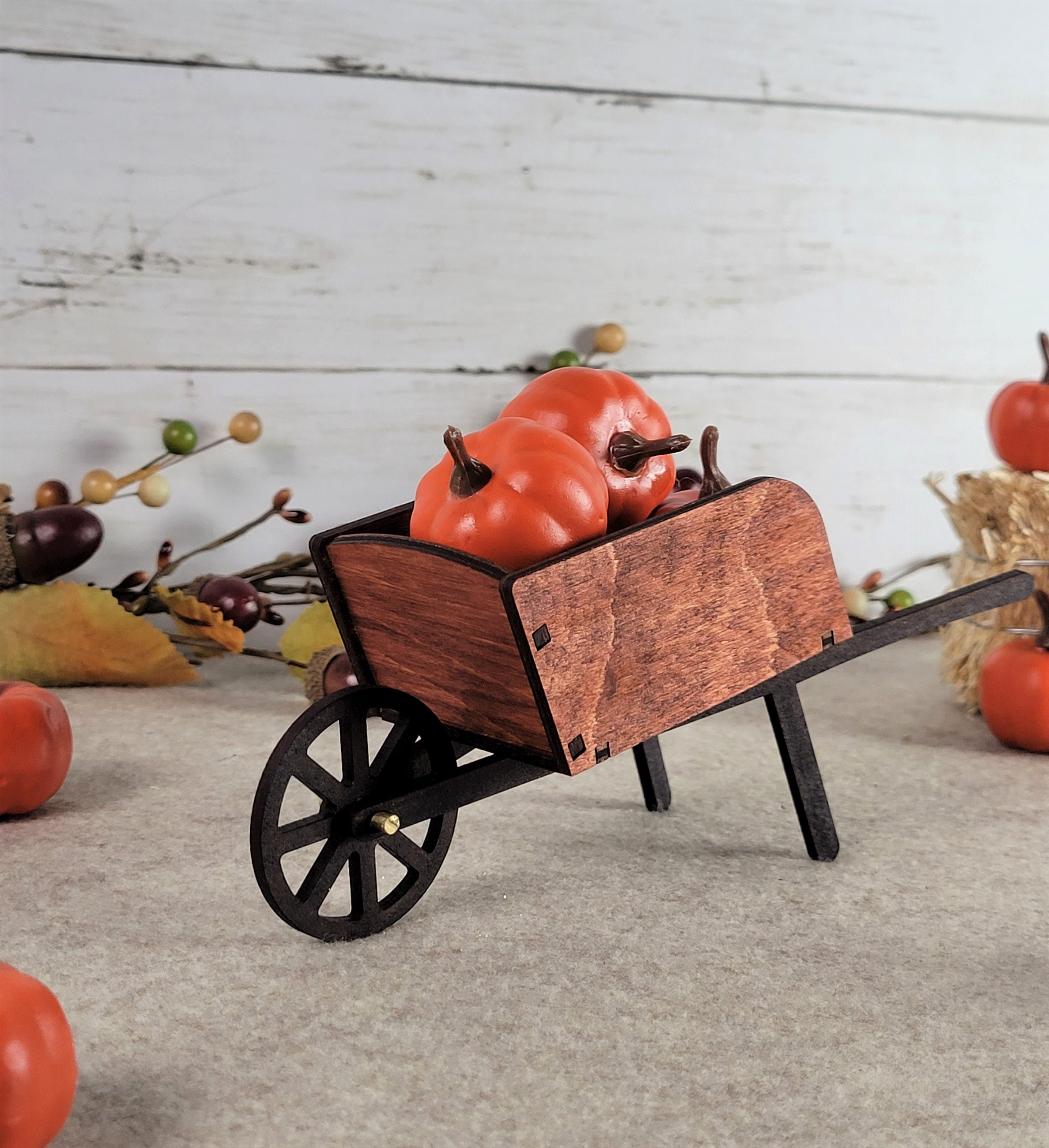 Mini Wheelbarrow Miniature Wheelbarrow Tiered Tray - Etsy