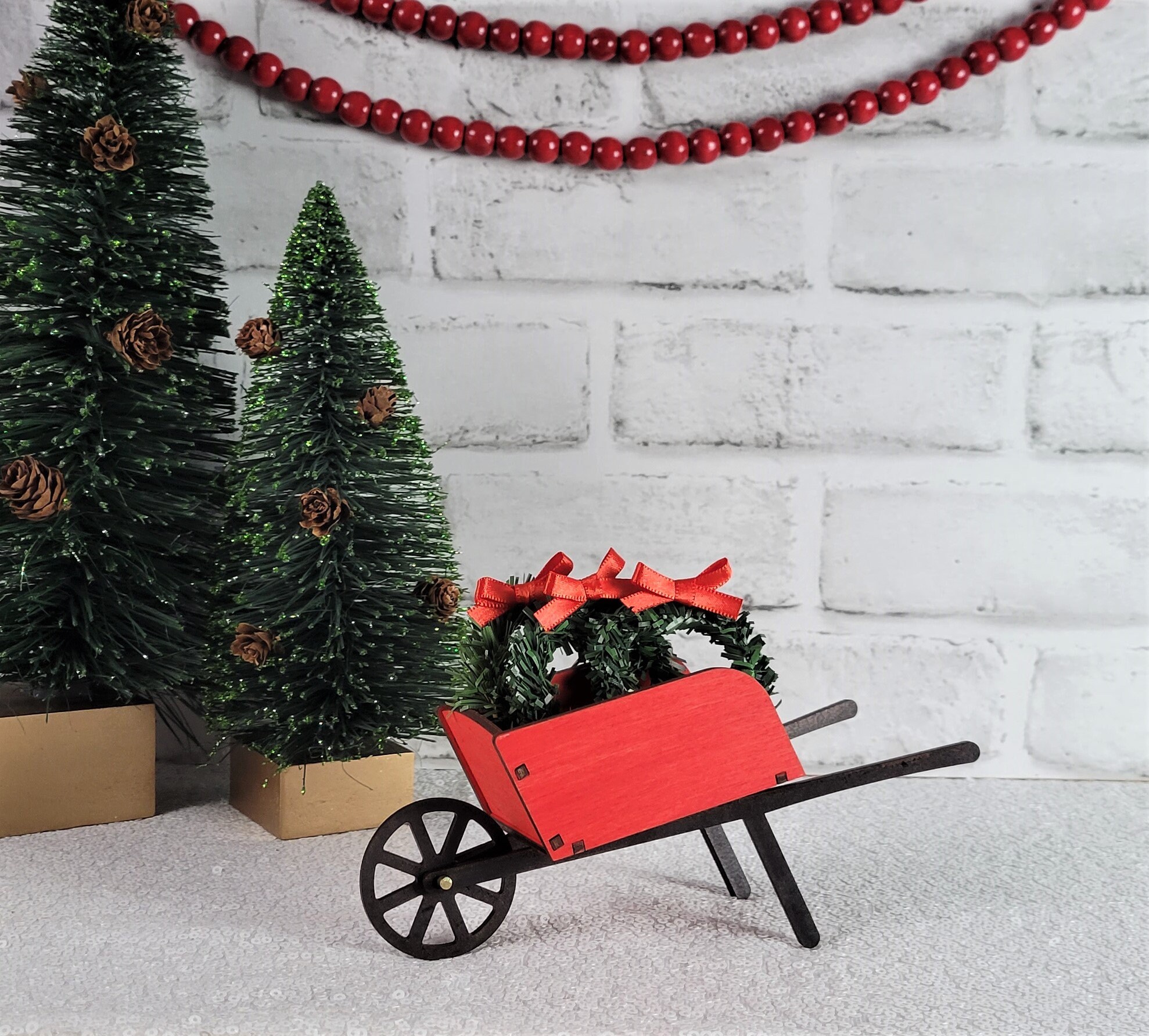 Mini Wheelbarrow Miniature Wheelbarrow Tiered Tray - Etsy