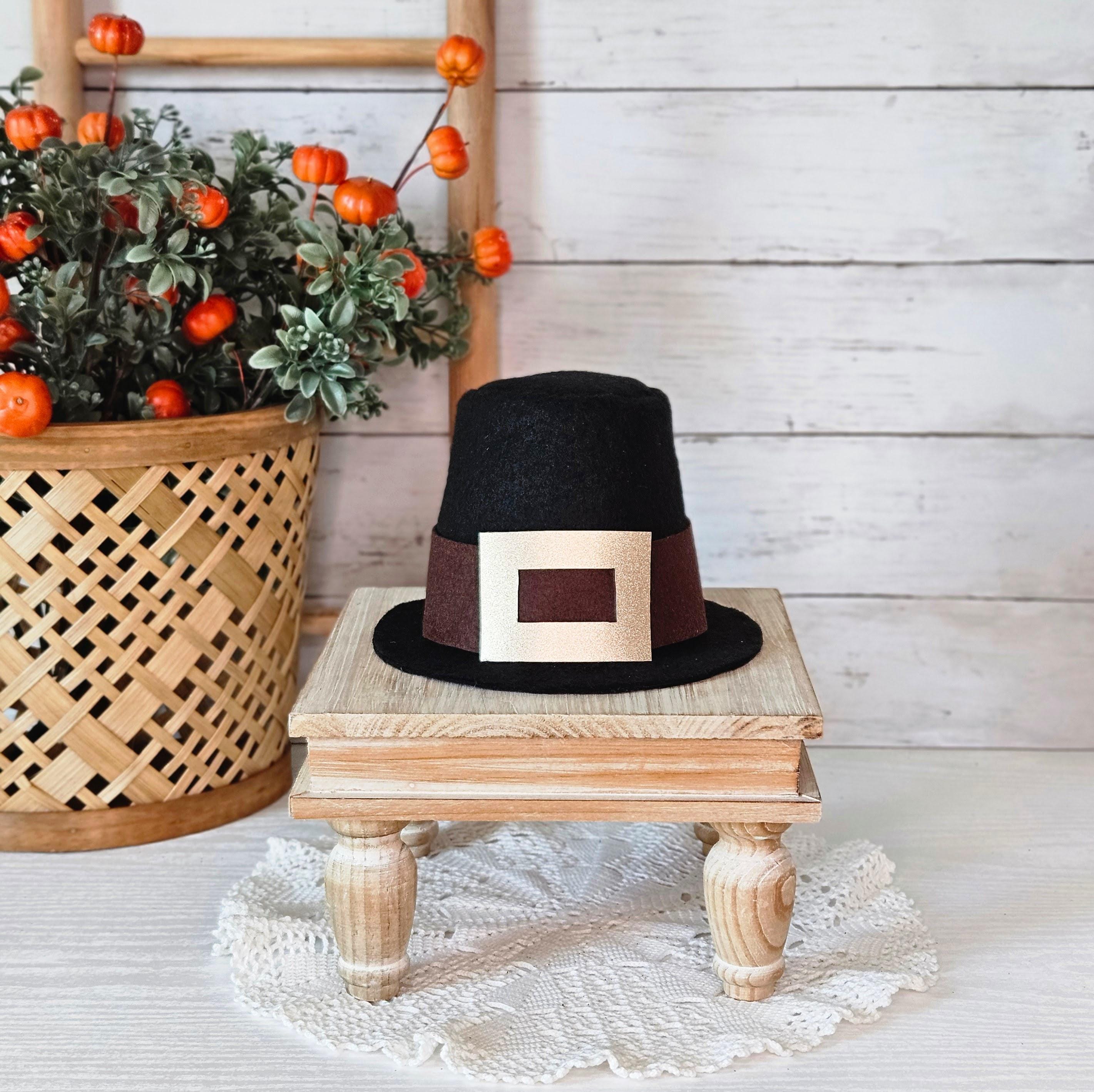 Felt Pilgrim Hat PDF Pattern: DIY Thanksgiving Decor (6.5"w X 4.5"h) - Etsy
