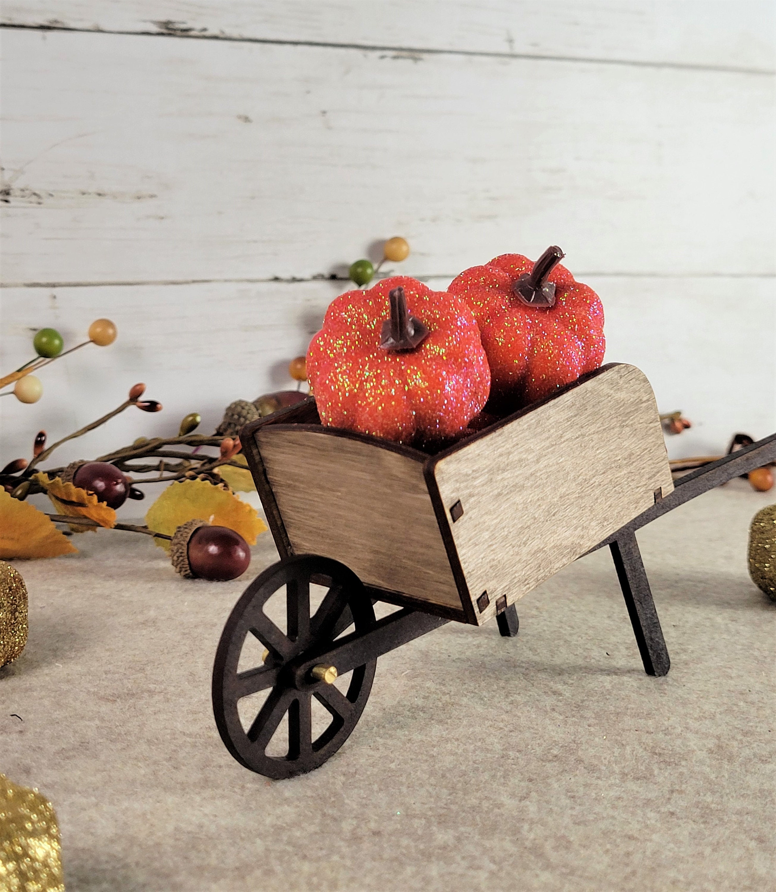 Mini Wheelbarrow Miniature Wheelbarrow Tiered Tray - Etsy