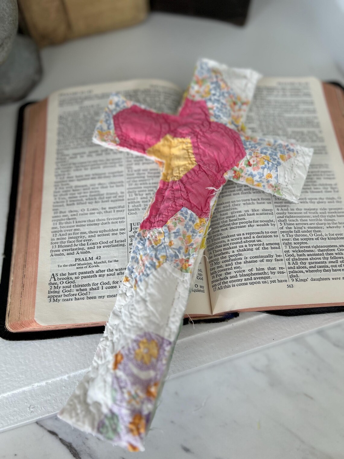 Quilted Prayer Weighted Cross. Religious Gift, Religious Gift for ...
