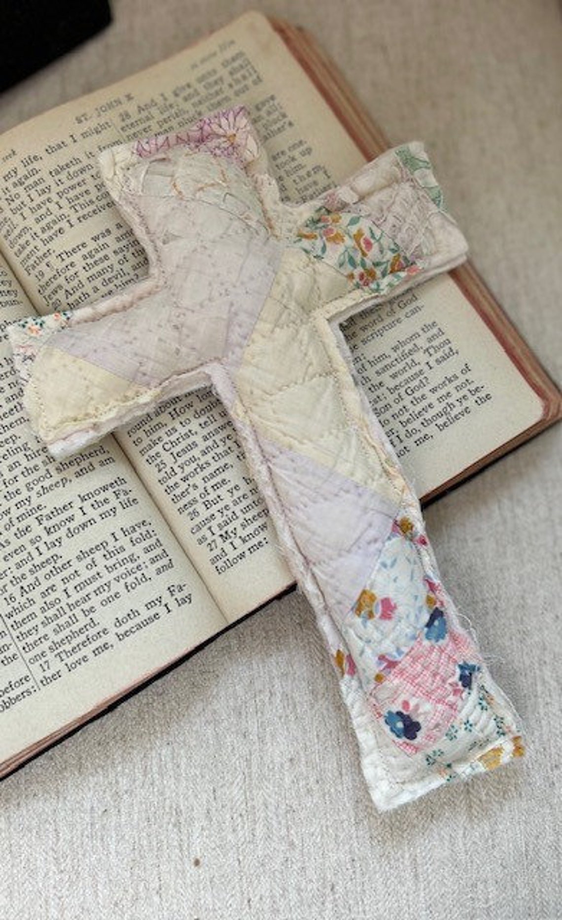 Quilted Prayer Weighted Cross. Religious Gift, Religious Gift for ...