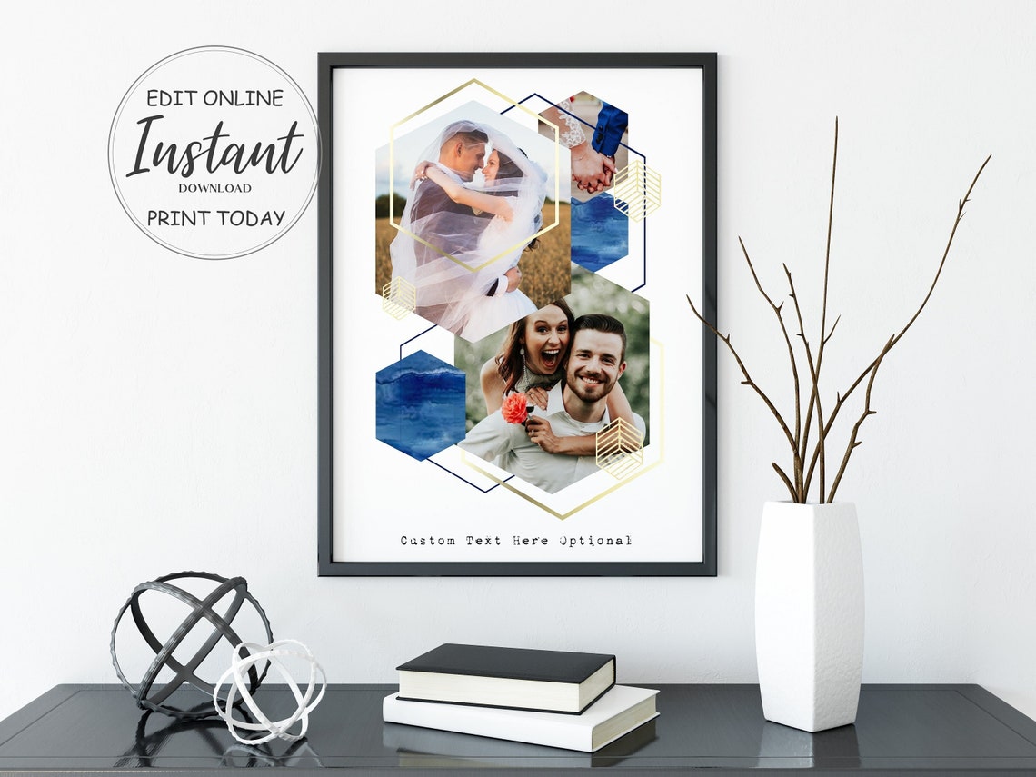 Custom Photo Collage | Unique Photo Collage | Anniversary Gift ...