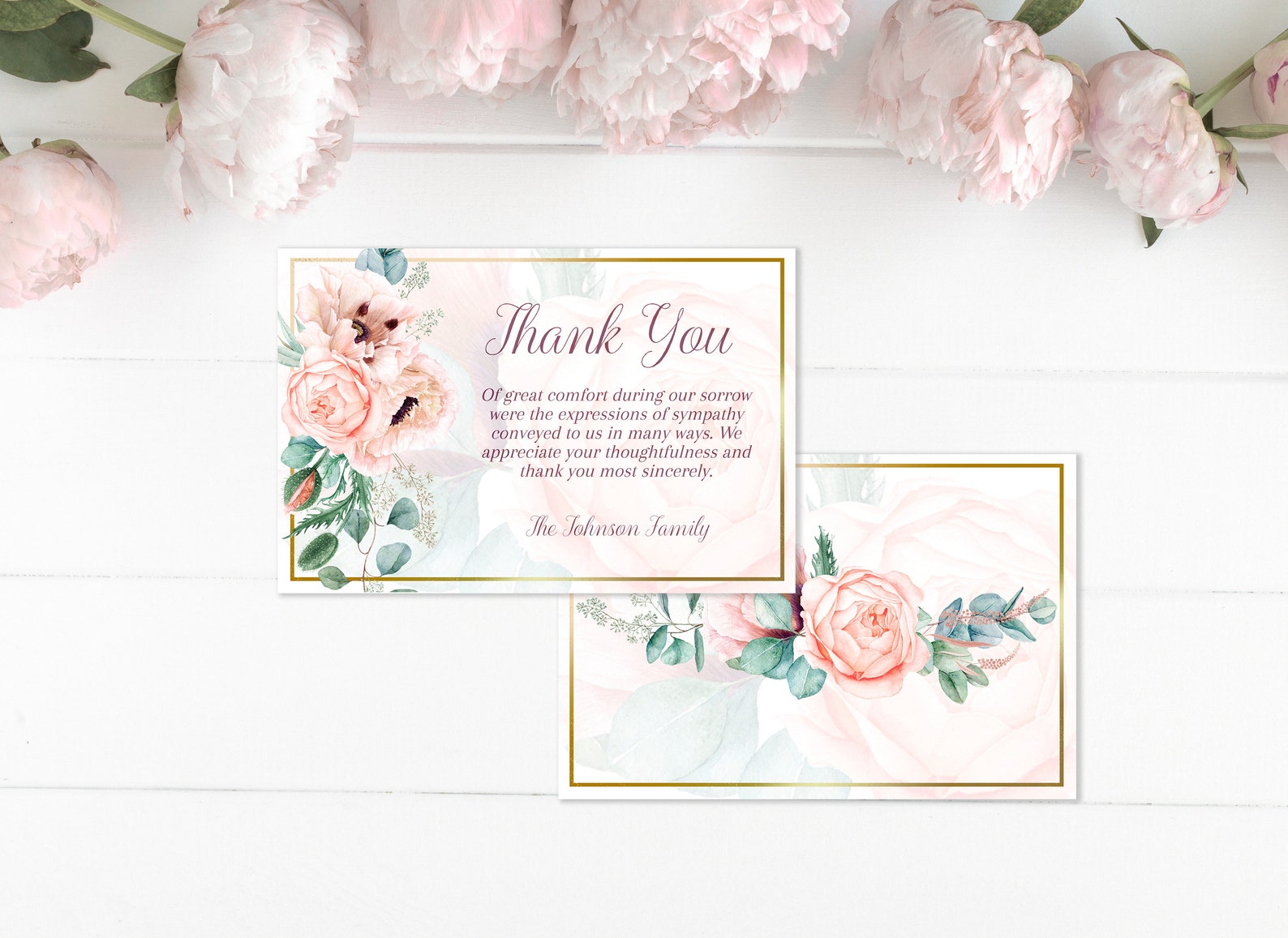 Pink Roses Funeral Bundle | Pink Floral Celebration of Life Templates ...