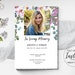 Floral Funeral Program Template for Woman Obituary Template to Honor ...
