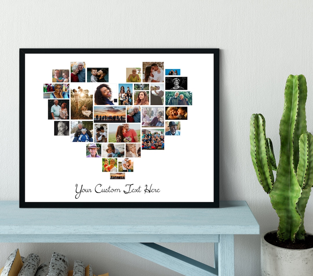 Heart Photo Collage | Valentines Day Gift Ideas | Anniversary Gift ...
