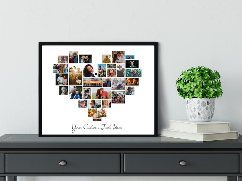 Heart Photo Collage | Valentines Day Gift Ideas | Anniversary Gift ...