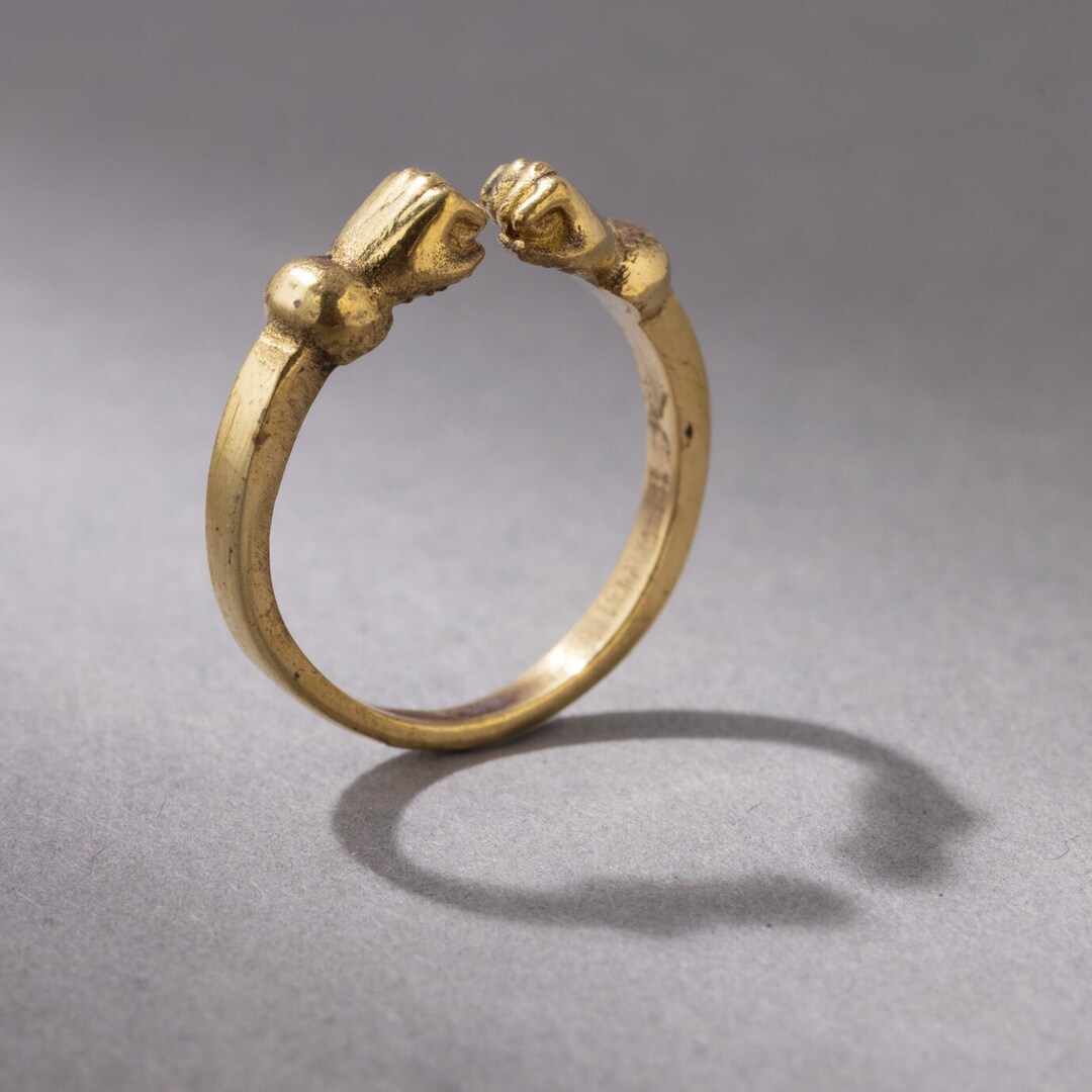 Fist Ring Gold Fist Bump - Etsy