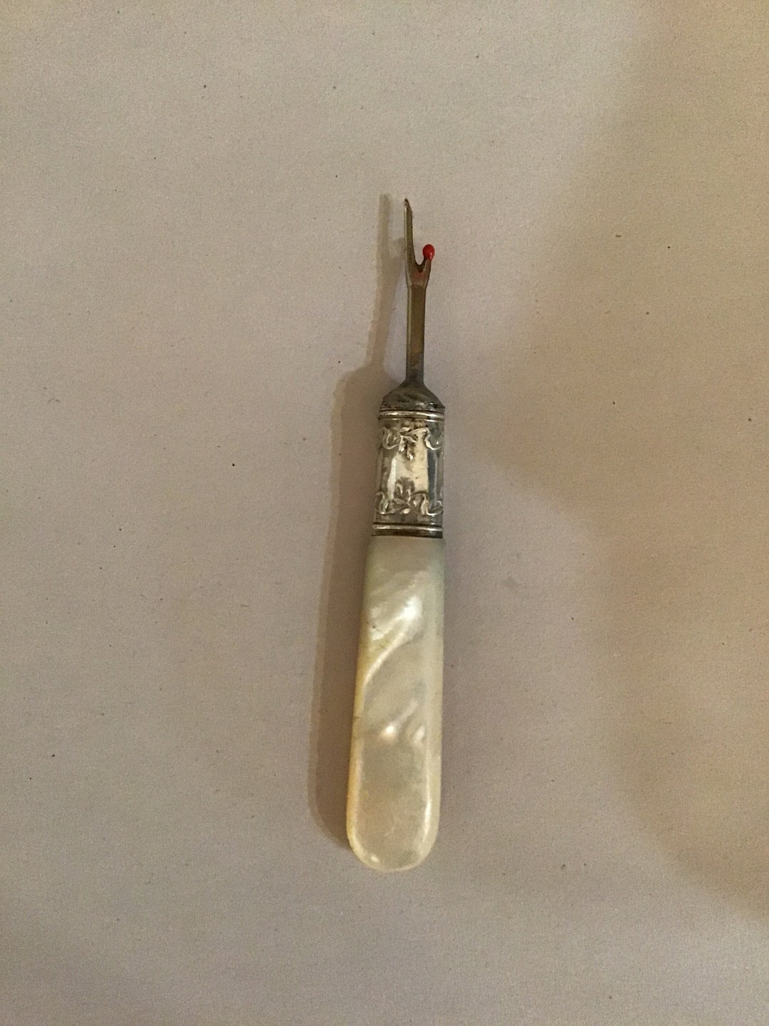 Antique Sterling and Mother of Pearl Handled Seam Ripper - Etsy
