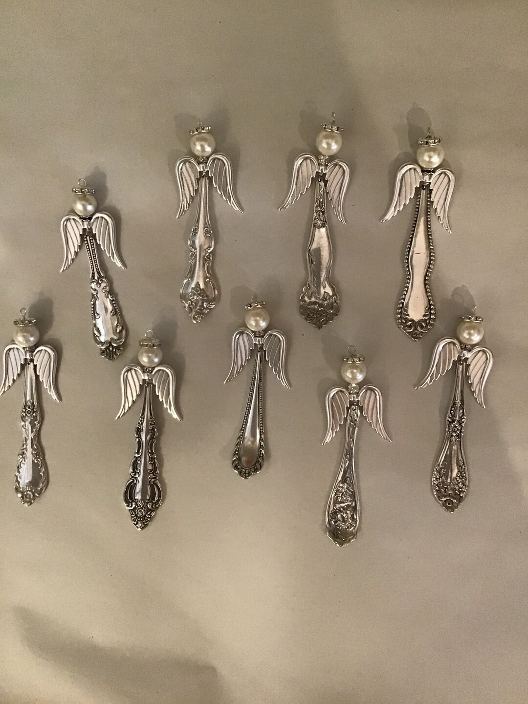 Silverplate Silverware Christmas Angel Ornament Pendant - Etsy