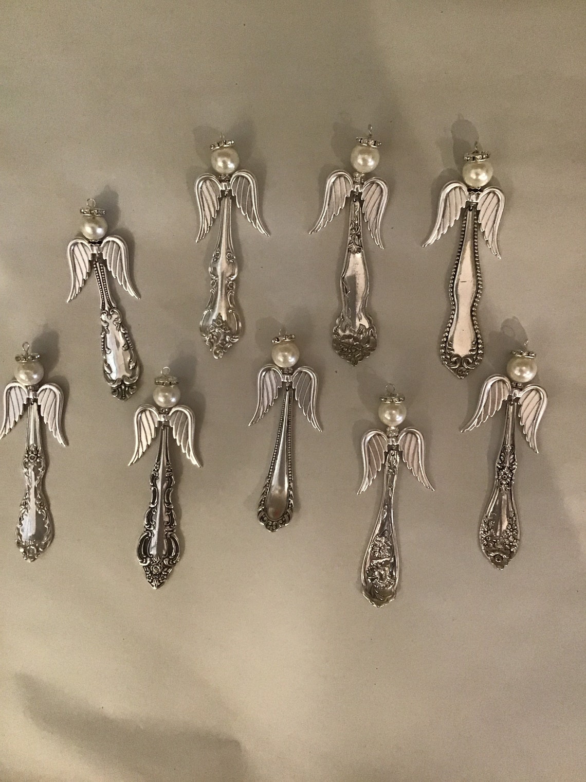Silverplate Silverware Christmas Angel Ornament Pendant - Etsy