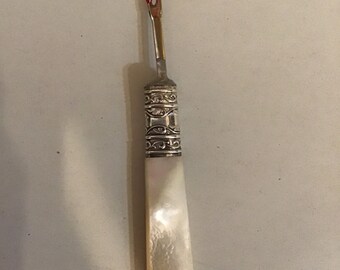 Antique Sterling and Mother of Pearl Handled Seam Ripper - Etsy