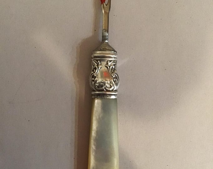 Antique Sterling and Mother of Pearl Handled Seam Ripper - Etsy
