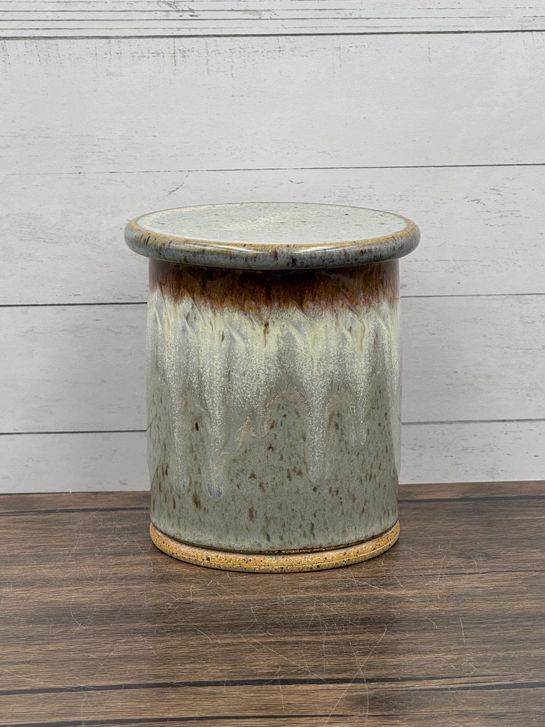 Handmade French Butter Crock, Wheel Thrown Stoneware Pottery, Pottery ...