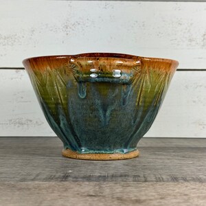 Medium Batter Bowl Ceramic , Pottery Mixing Bowl ,3 3/4x 7 Stoneware ...