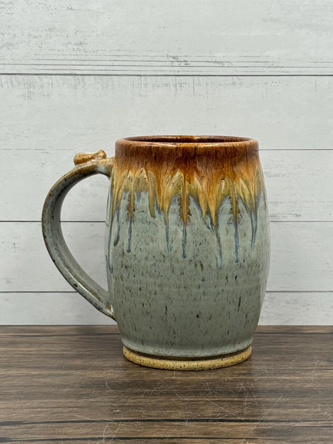 Handmade Coffee Mug, Wheel Thrown Stoneware, Tea Cup, Carved Design ...
