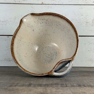 Medium Batter Bowl Ceramic , Pottery Mixing Bowl ,3 3/4x 7 Stoneware ...
