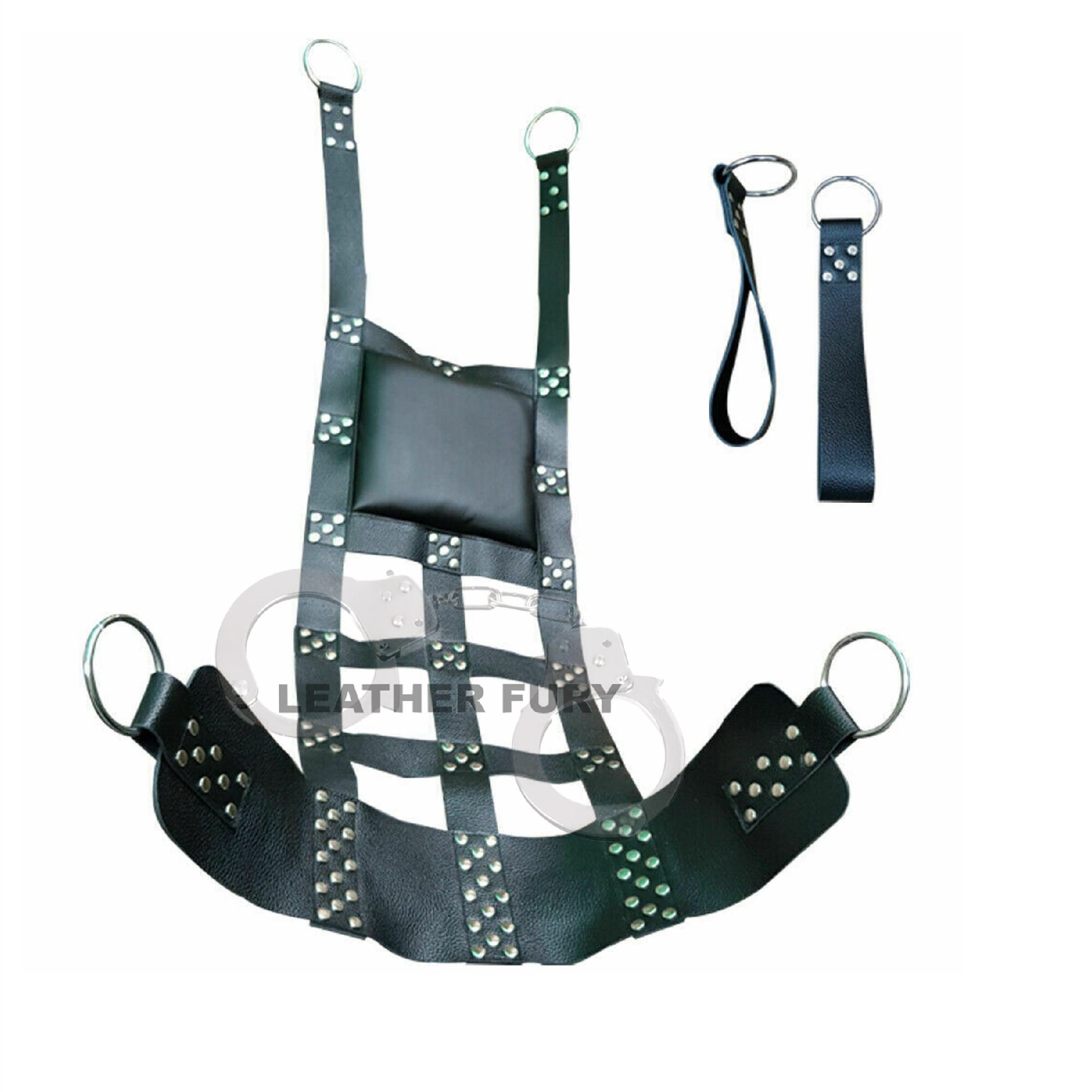 BDSM Heavy Duty Black Cow Leather Strap Sex And Swing With | Etsy