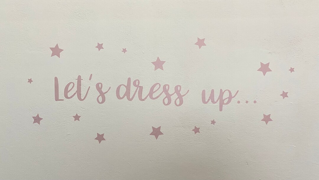 Let's Dress up Stars Wall Decal, Kids Playroom Decor - Etsy