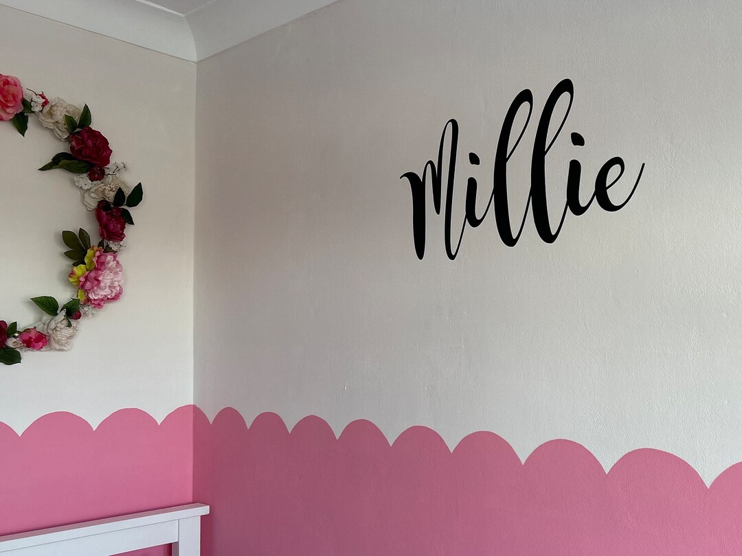 Personalised Name Wall Art Children Kid Removable Wall Stickers Wall ...