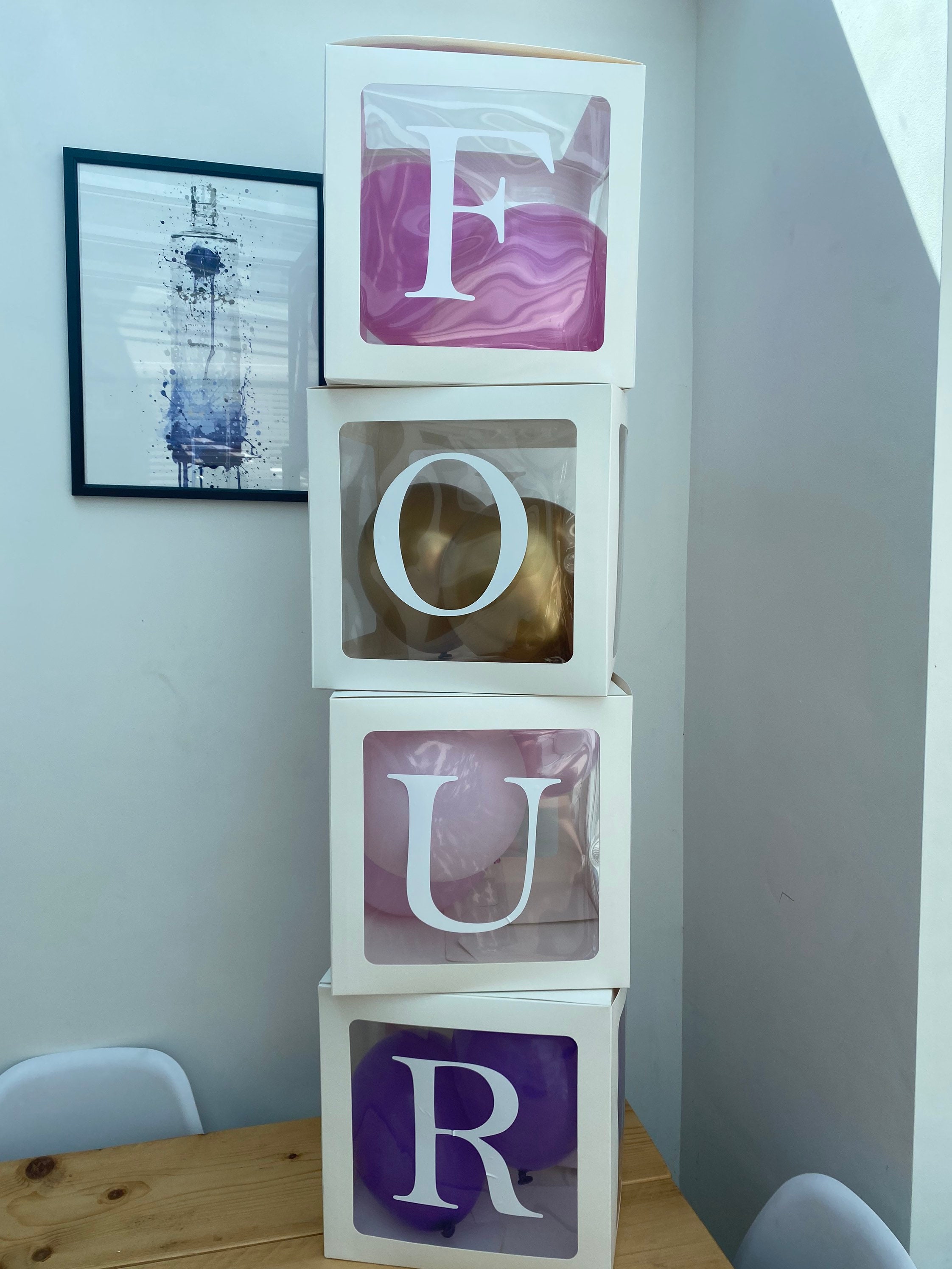 Removable Vinyl Balloon Box Letters a-z & Numbers 0-9 - Etsy UK