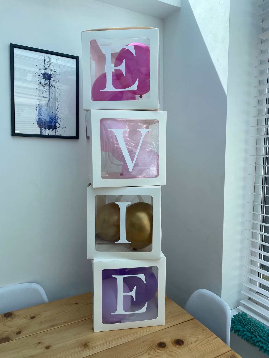Removable Vinyl Balloon Box Letters a-z & Numbers 0-9 - Etsy UK