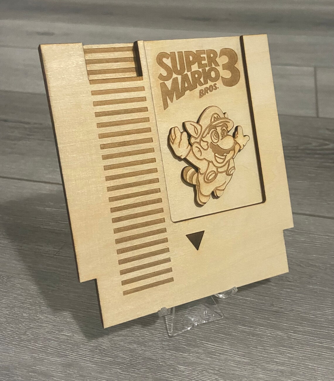 3 CARTRIDGES Retro Custom Wooden NES Game Cartridges Collectable for ...