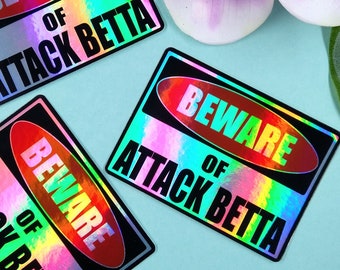 Beware of Fish Sign - Etsy