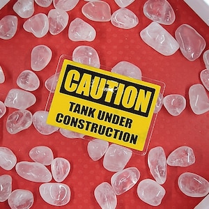 Aquarium Caution Signs, Warning, Aquarium Decor, Betta Fish Tank Decor ...