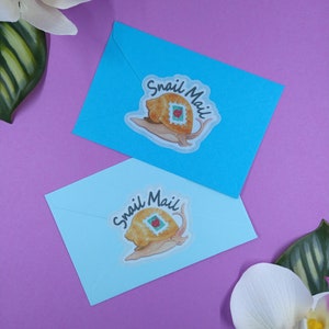 Mystery Snail Stickers, Washi Stickers, Envelope Stickers, Envelope ...