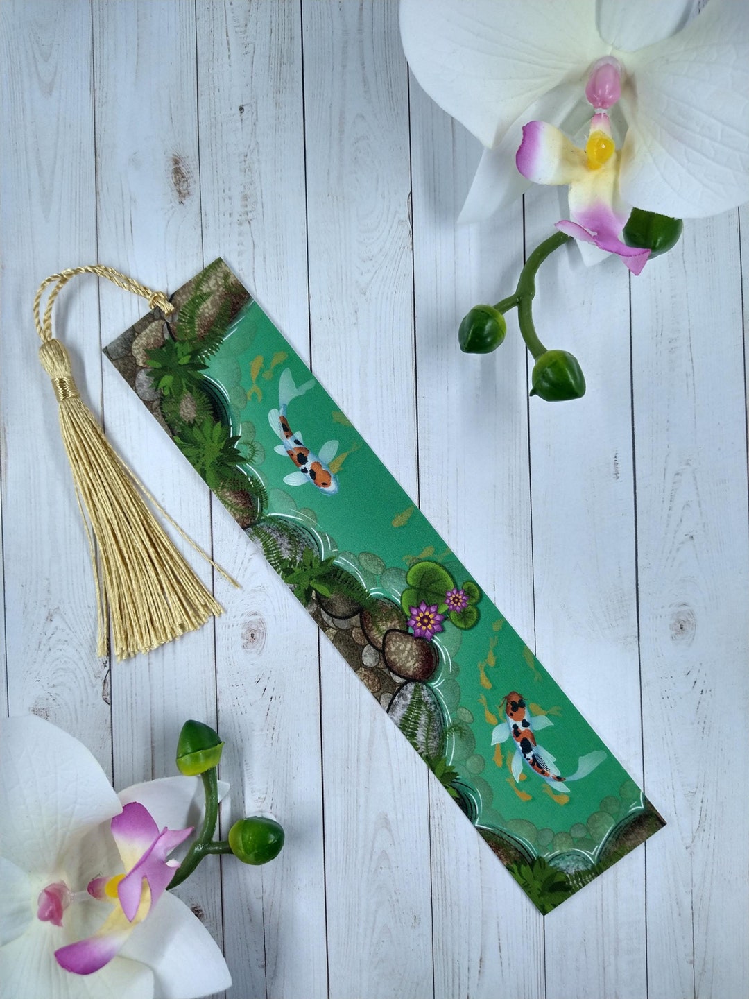 Koi Fish Bookmark, Bookmark for Kids, Bookmark With Tassel, Gift for ...