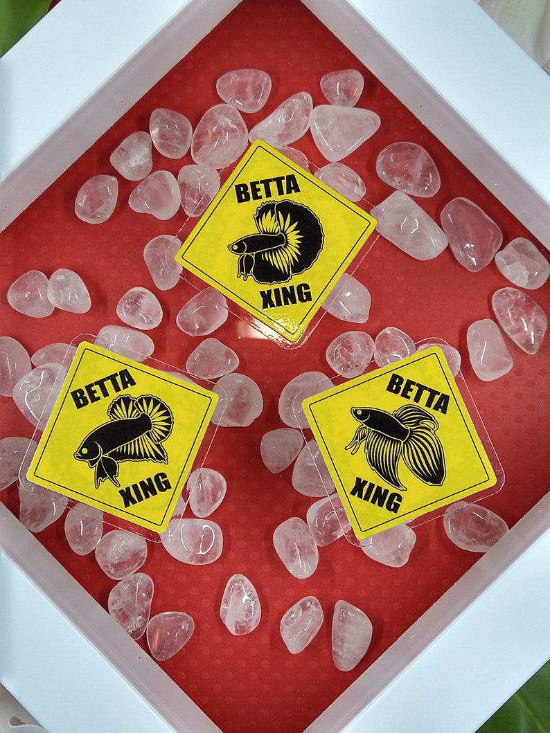 Aquarium Caution Signs, Warning, Aquarium Decor, Betta Fish Tank Decor ...