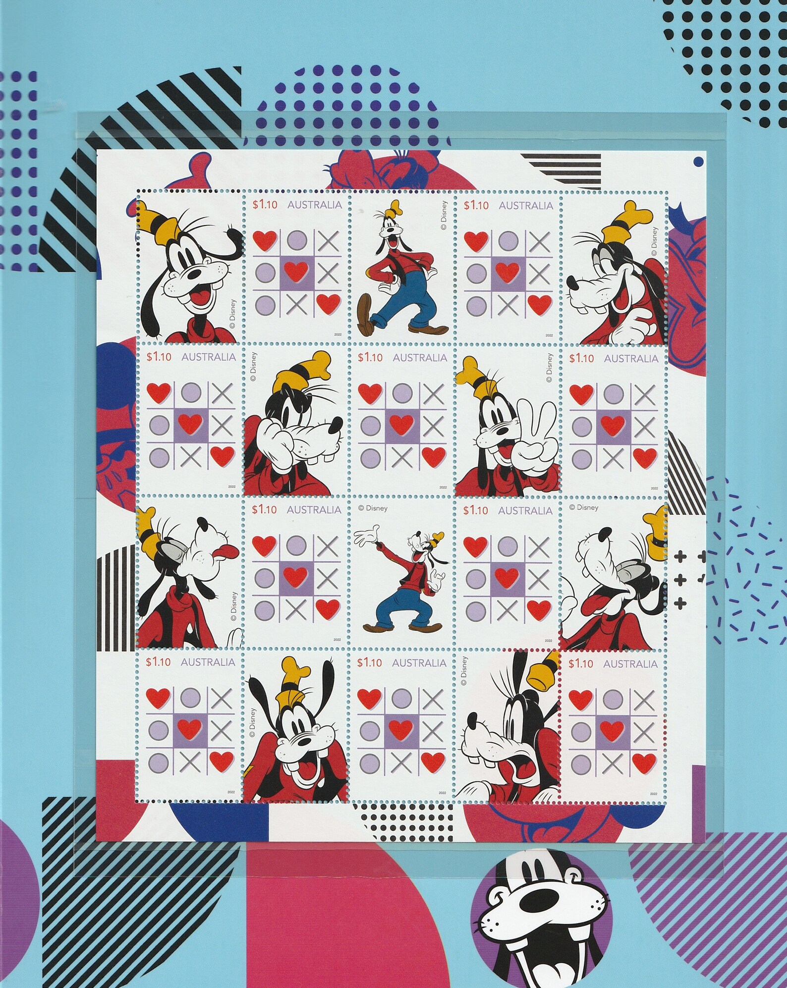 2022 Goofy 90 Years Stamp Presentation Pack Australia Self Adhesive ...