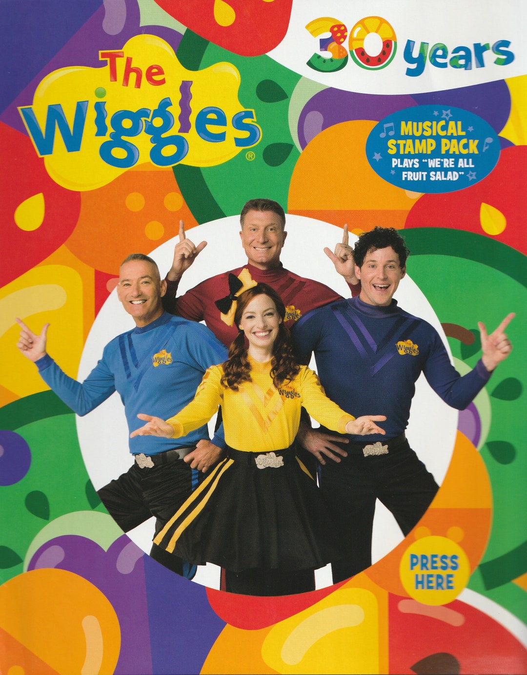 2021 the Wiggles 30 Years Stamp Presentation Pack Australia Musical ...