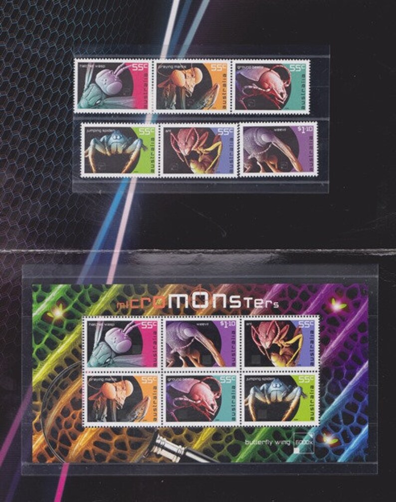 2009 Micro Monsters Stamp Presentation Pack Australia Stamps ...