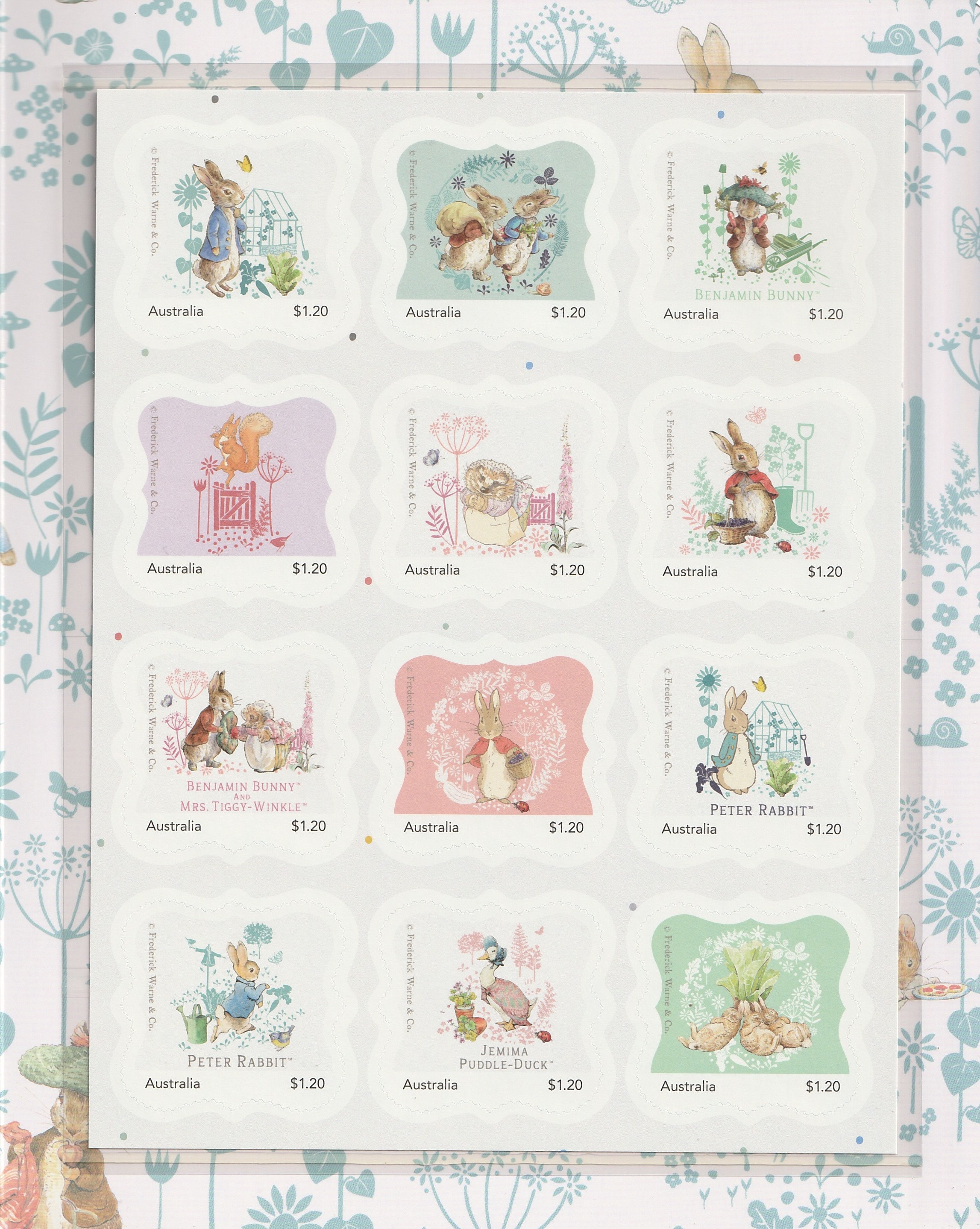 2023 Peter Rabbit Stamp Presentation Pack Australia Stickers & Self ...
