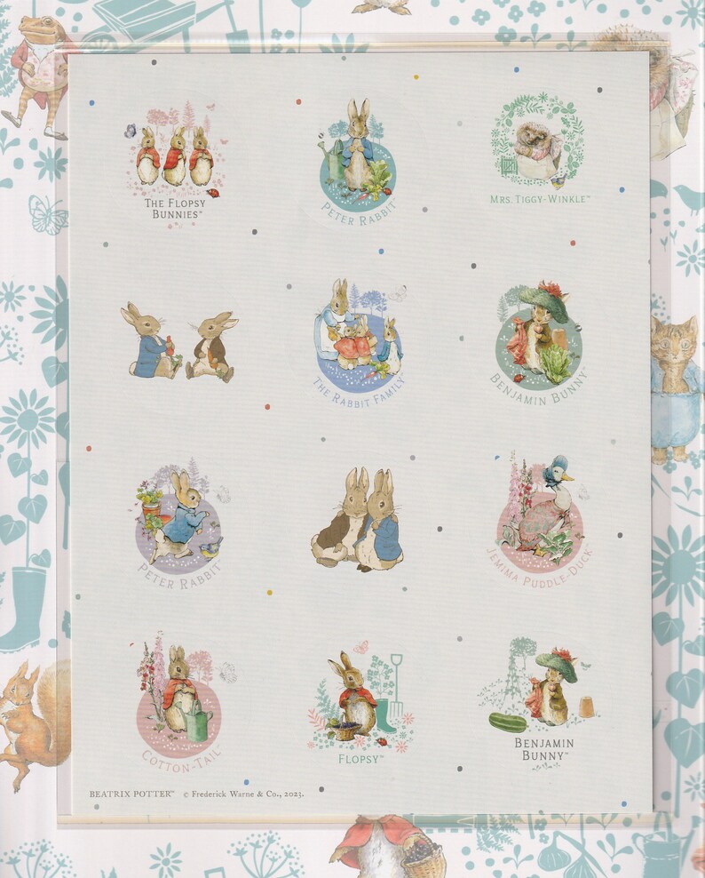2023 Peter Rabbit Stamp Presentation Pack Australia Stickers & Self ...