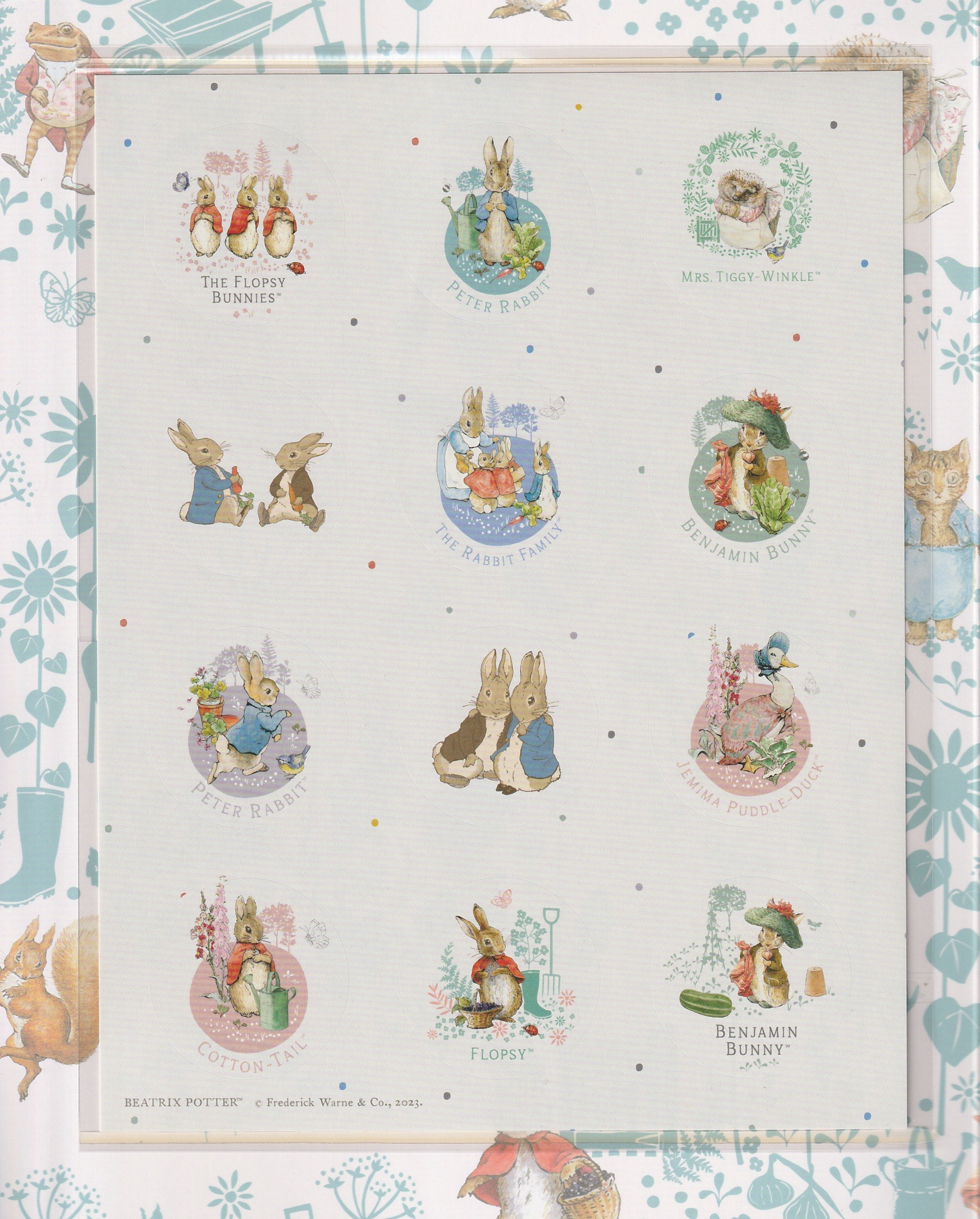 2023 Peter Rabbit Stamp Presentation Pack Australia Stickers & Self ...