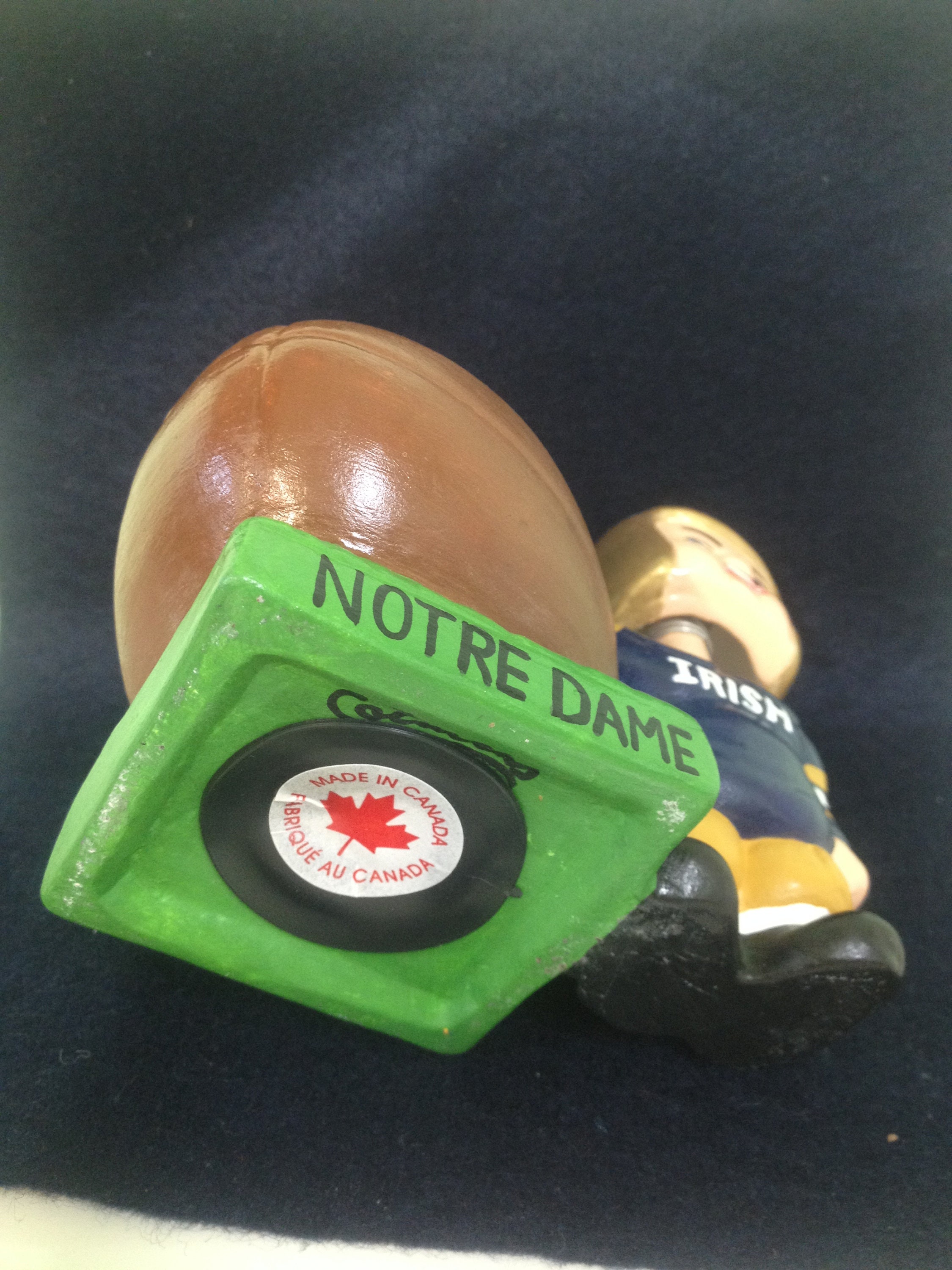 Notre Dame Irish Football Bobbing Head Nodder Coin Bank by Catman's ...