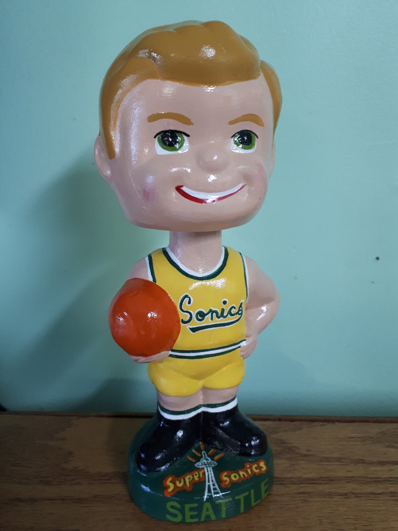 Seattle Super Sonics Nodder Bobbing Head by Catman's Rare Bobblehead ...