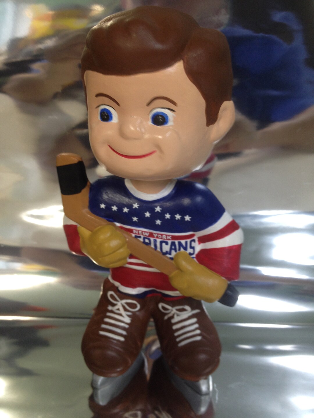 Rare New York Americans Bobblehead by Catman's Bobbing Head Classic Old ...