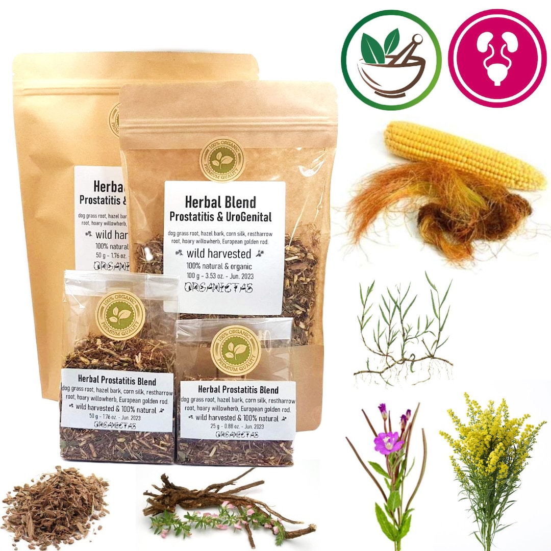 Organic Natural Herbal Mixture Tea Blend "prostate & URINARY Tract", 6 ...