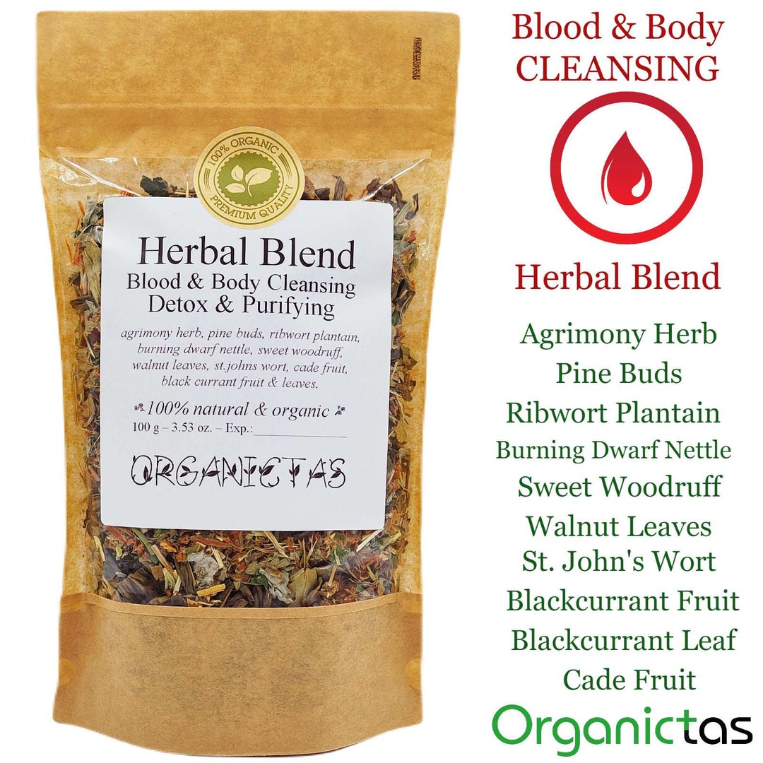 Organic Natural Herbal Mixture Tea Blend "full BODY Detox" With 10 ...