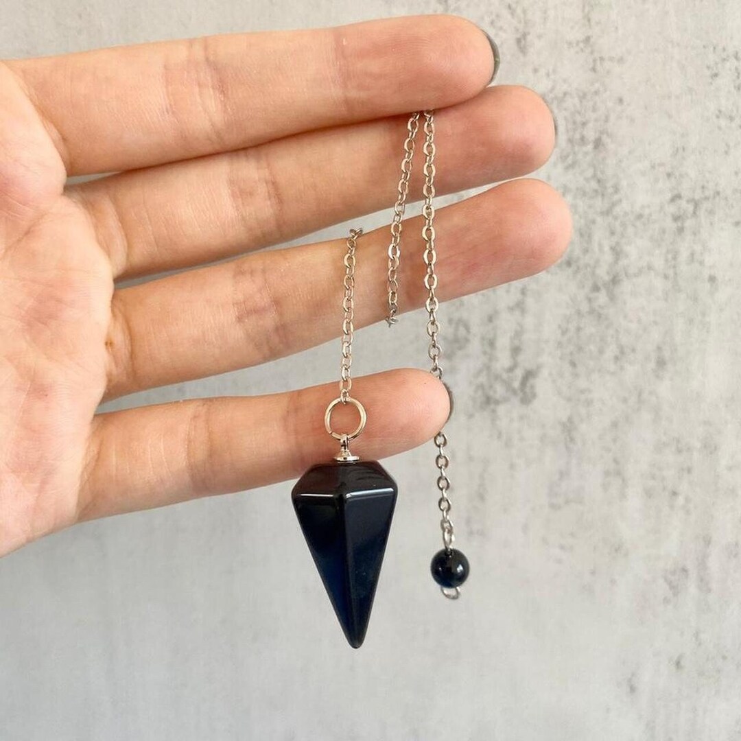 Black Onyx Pendulum - Etsy