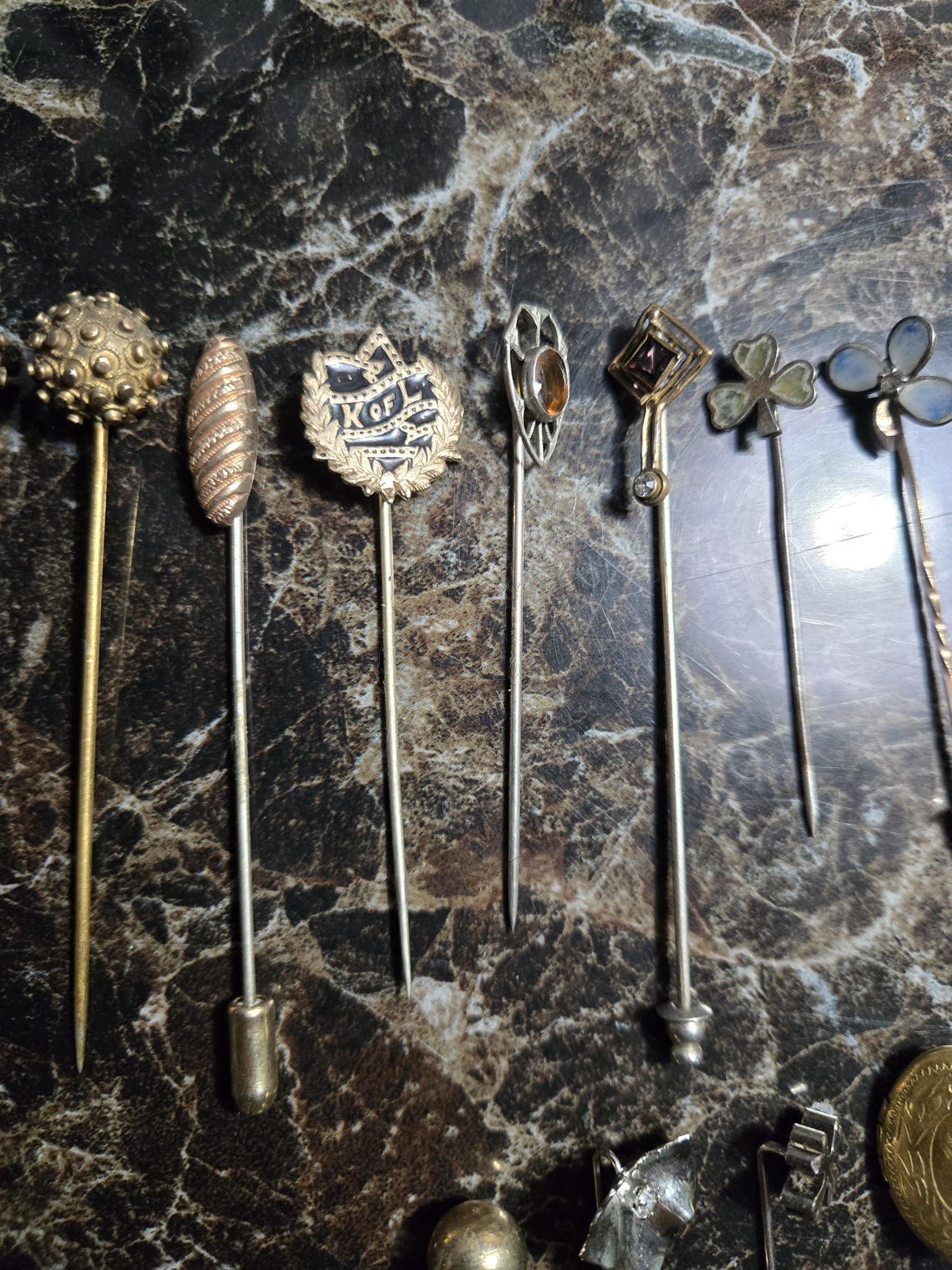 Large Lot of 25 Vintage/antique Stick Pins - Etsy