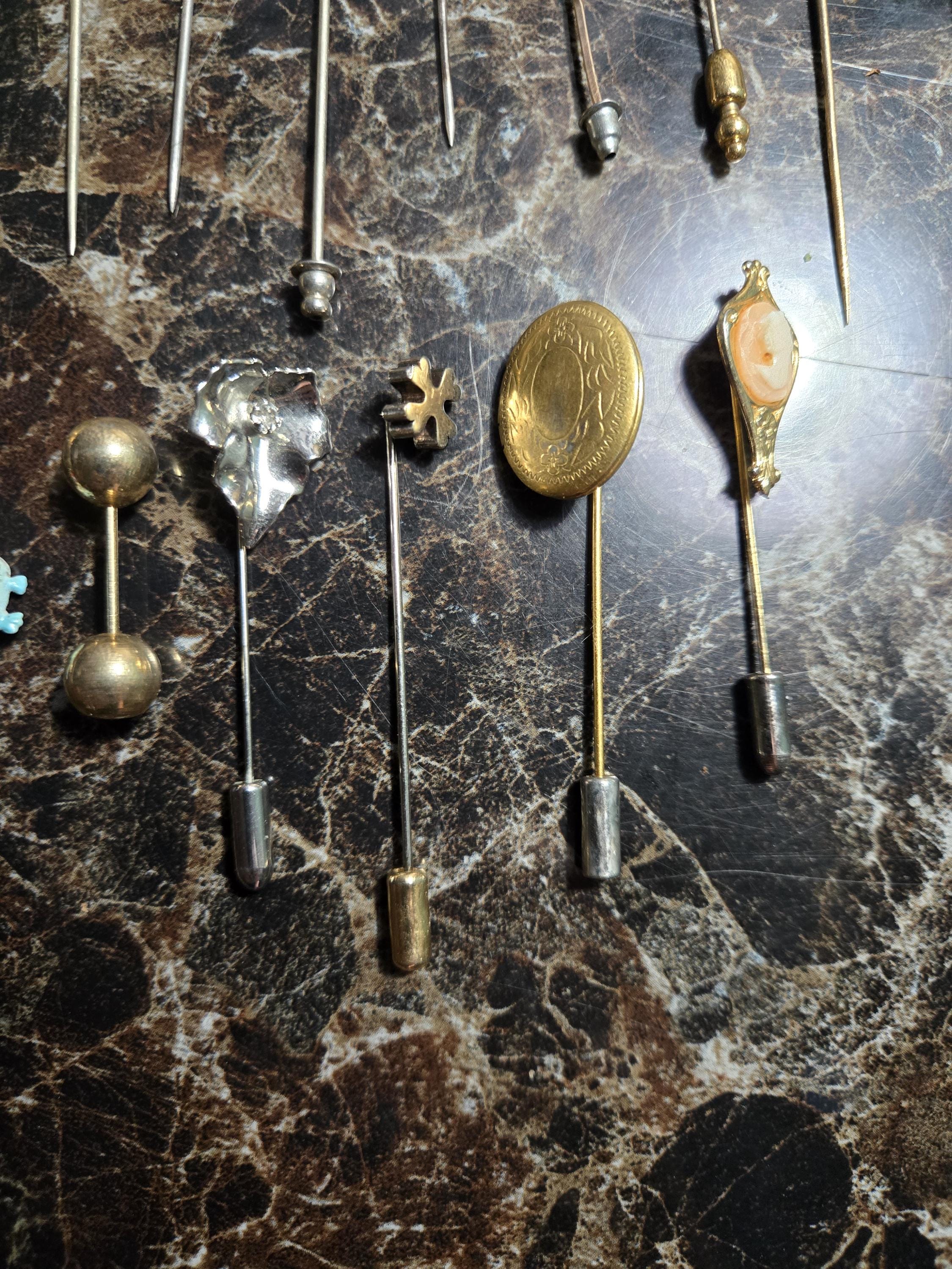 Large Lot of 25 Vintage/antique Stick Pins - Etsy