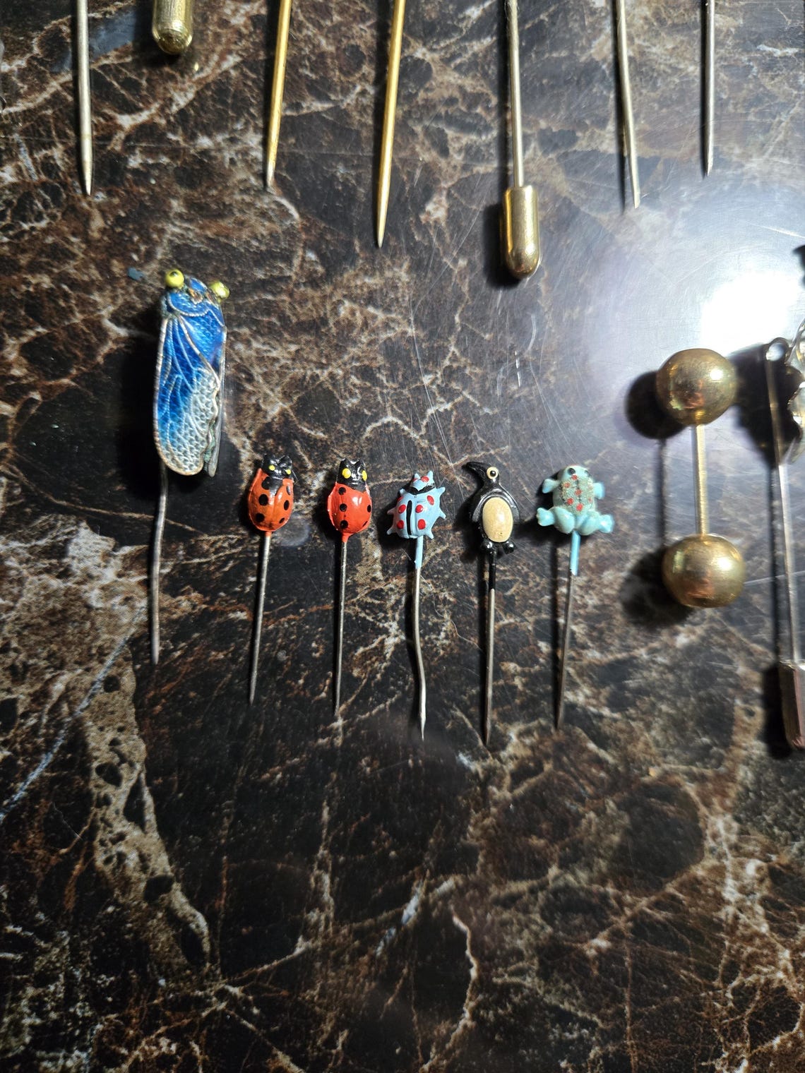 Large Lot of 25 Vintage/antique Stick Pins - Etsy