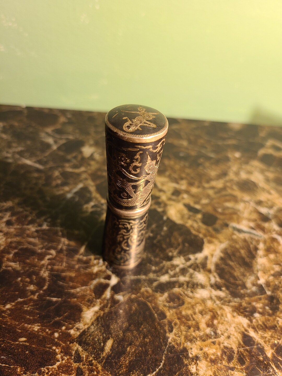 Vintage Siam Sterling Silver Lipstick Tube Case Holder - Etsy